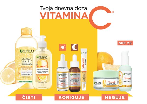 Garnier Vitamin C linija
