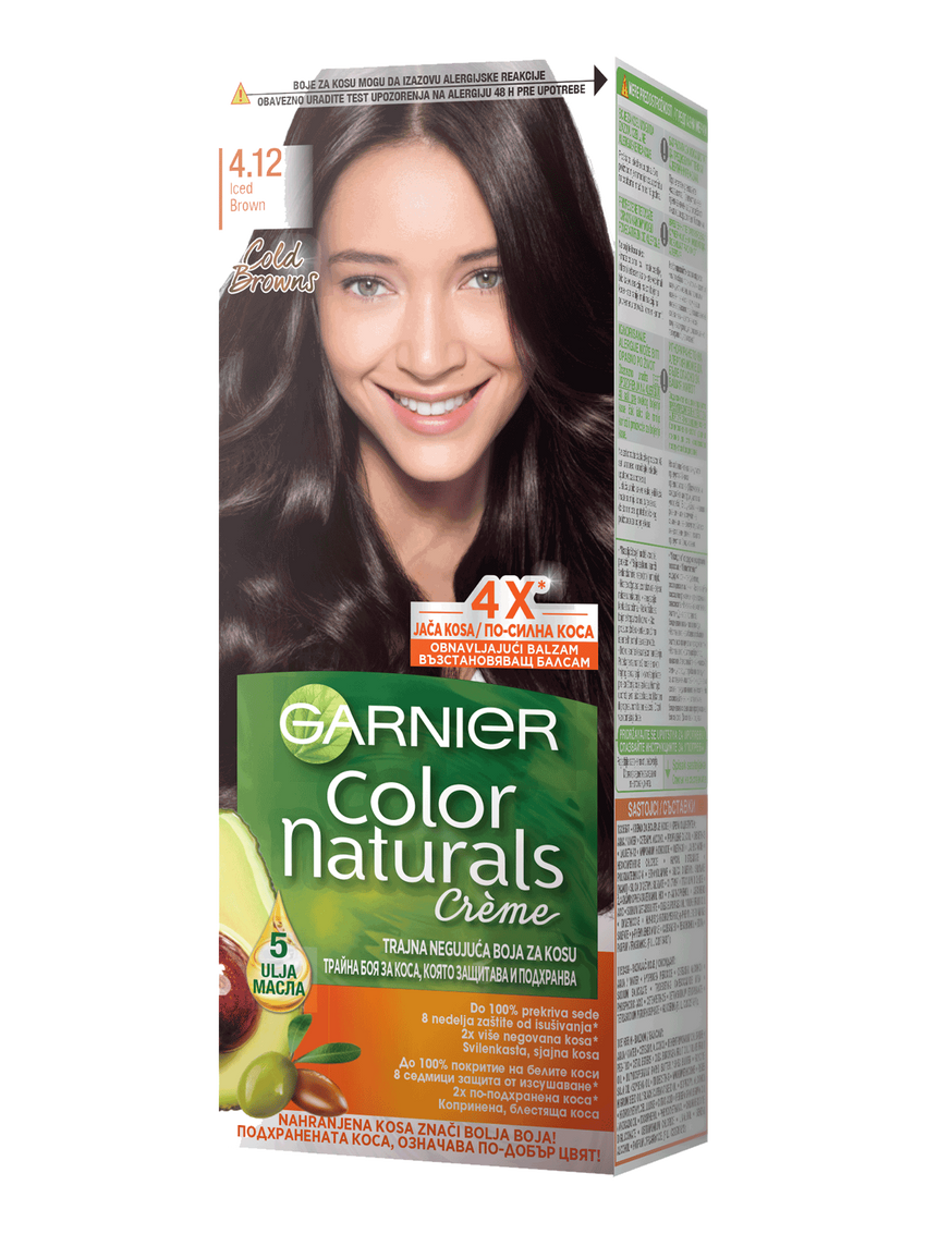 Garnier Color Naturals 4.12 Ledena braon
