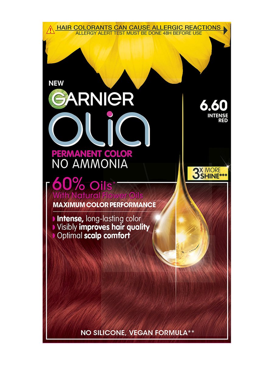Olia 6.60 Intenzivna crvena boja za kosu - Bogata nijansa | Garnier